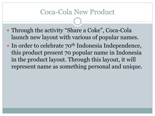 Coca Cola Product Line and Product Mix | PPTX