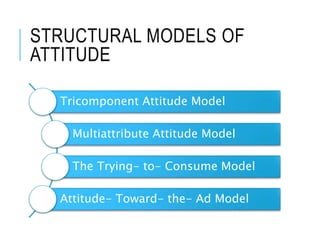 Consumer attitude towards consumer behaviour | PPTX