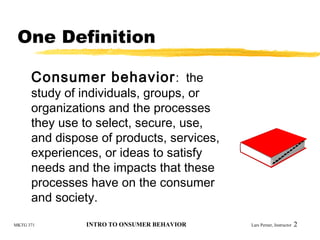 Consumer behaviour effect | PPT