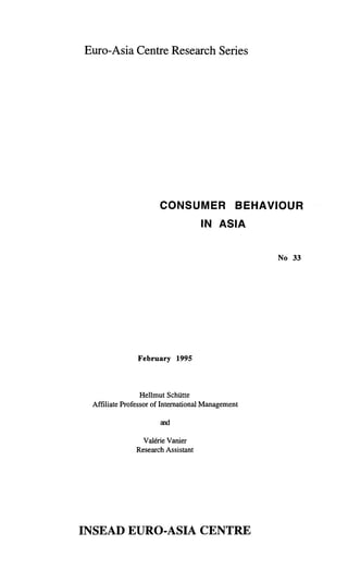 Consumer behaviour in asia | PDF