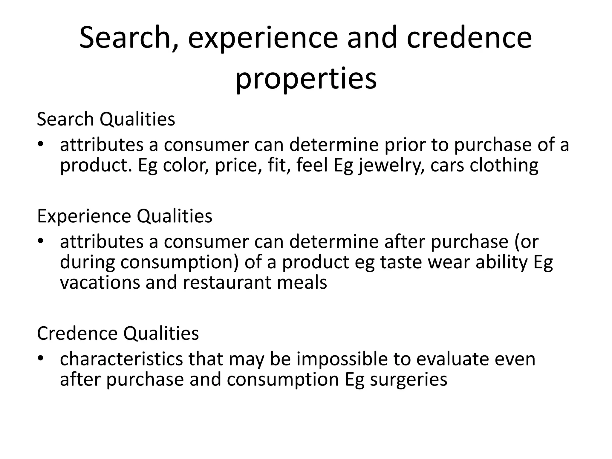 Consumer behaviour in services 1 | PPTX