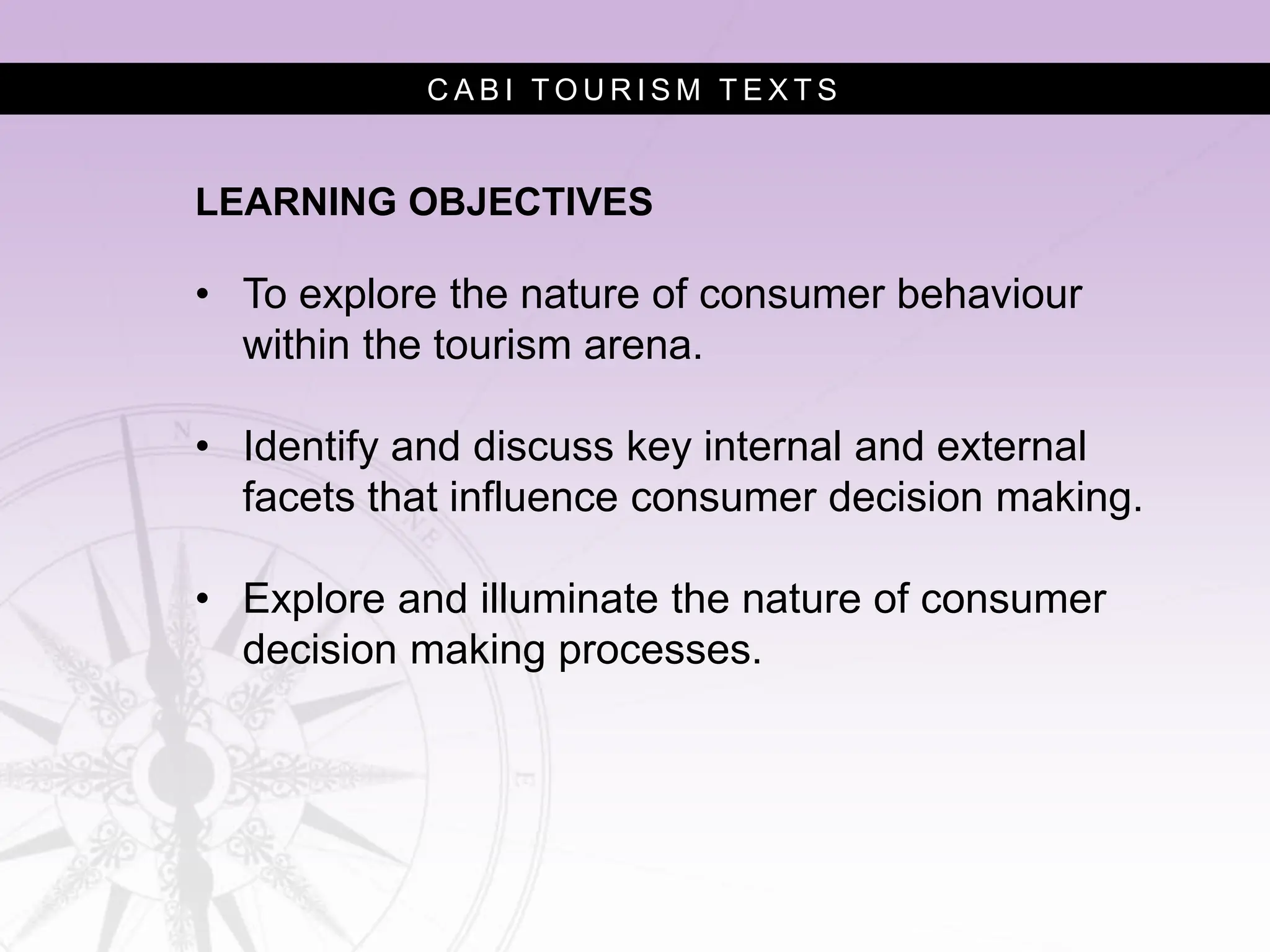 CONSUMER BEHAVIOR IN TOURISM (MOUTINHO and SANCHEZ) | PPTX