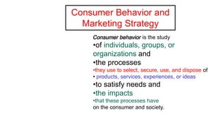 Introduction to Consumer behaviour | PPT