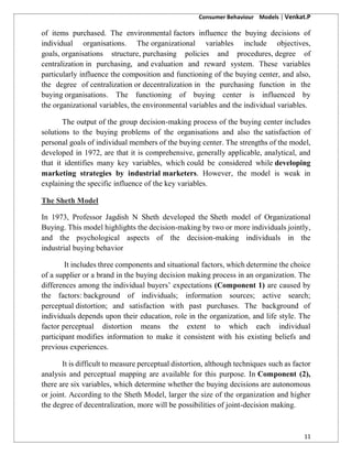 Consumer Behaviour Models_E Notes | PDF