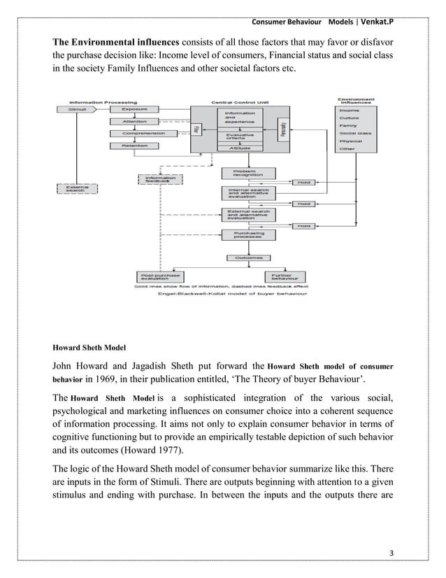 Consumer Behaviour Models_E Notes | PDF