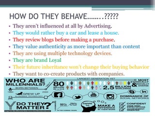 Consumer behaviour of millennials | PPTX