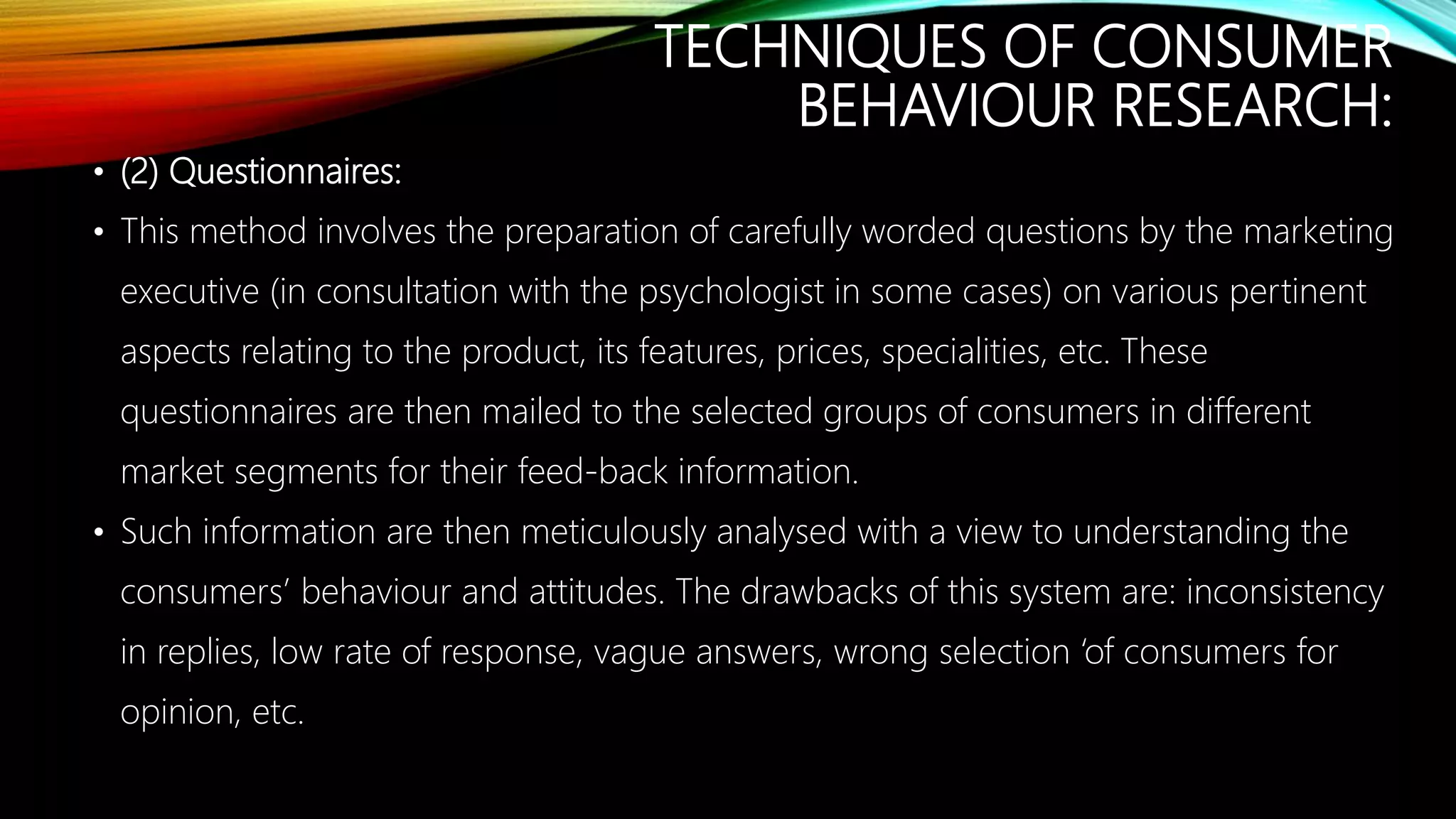 Consumer behaviour research | PPSX