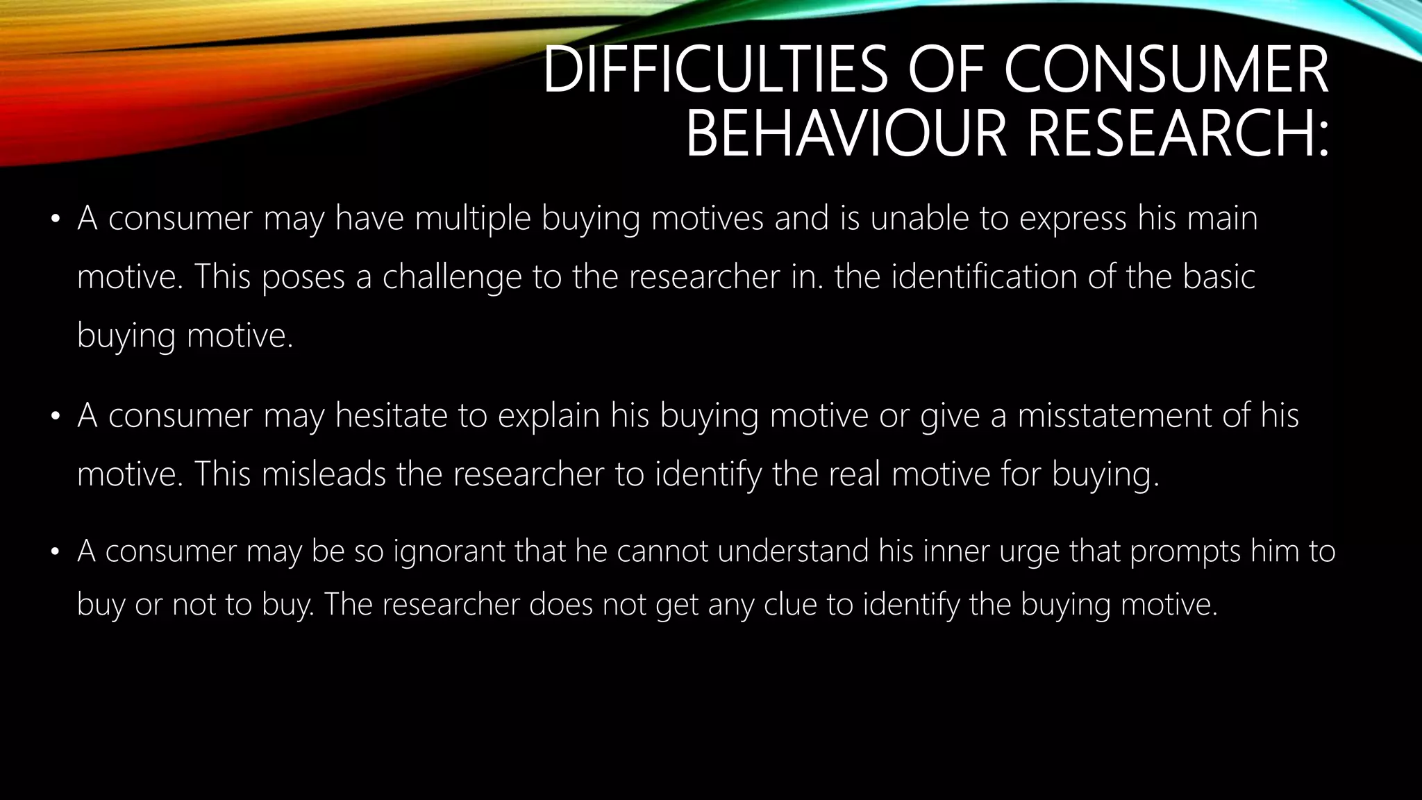 Consumer behaviour research | PPSX