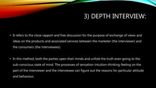 Consumer behaviour research | PPSX