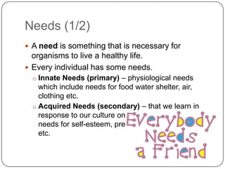 Consumer behaviour team motivation | PPT