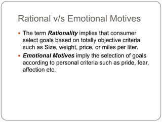 Consumer behaviour team motivation | PPT