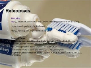 Consumer behaviour tooth paste industries | PPT