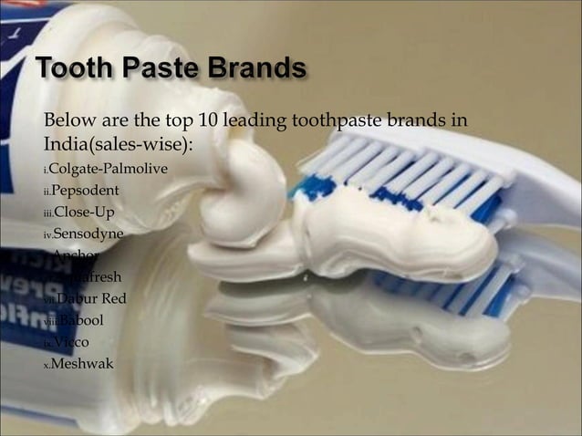 Consumer behaviour tooth paste industries | PPT