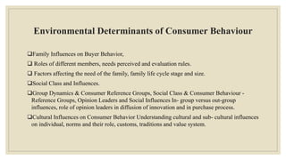 Consumer behaviour unit 3 | PPTX