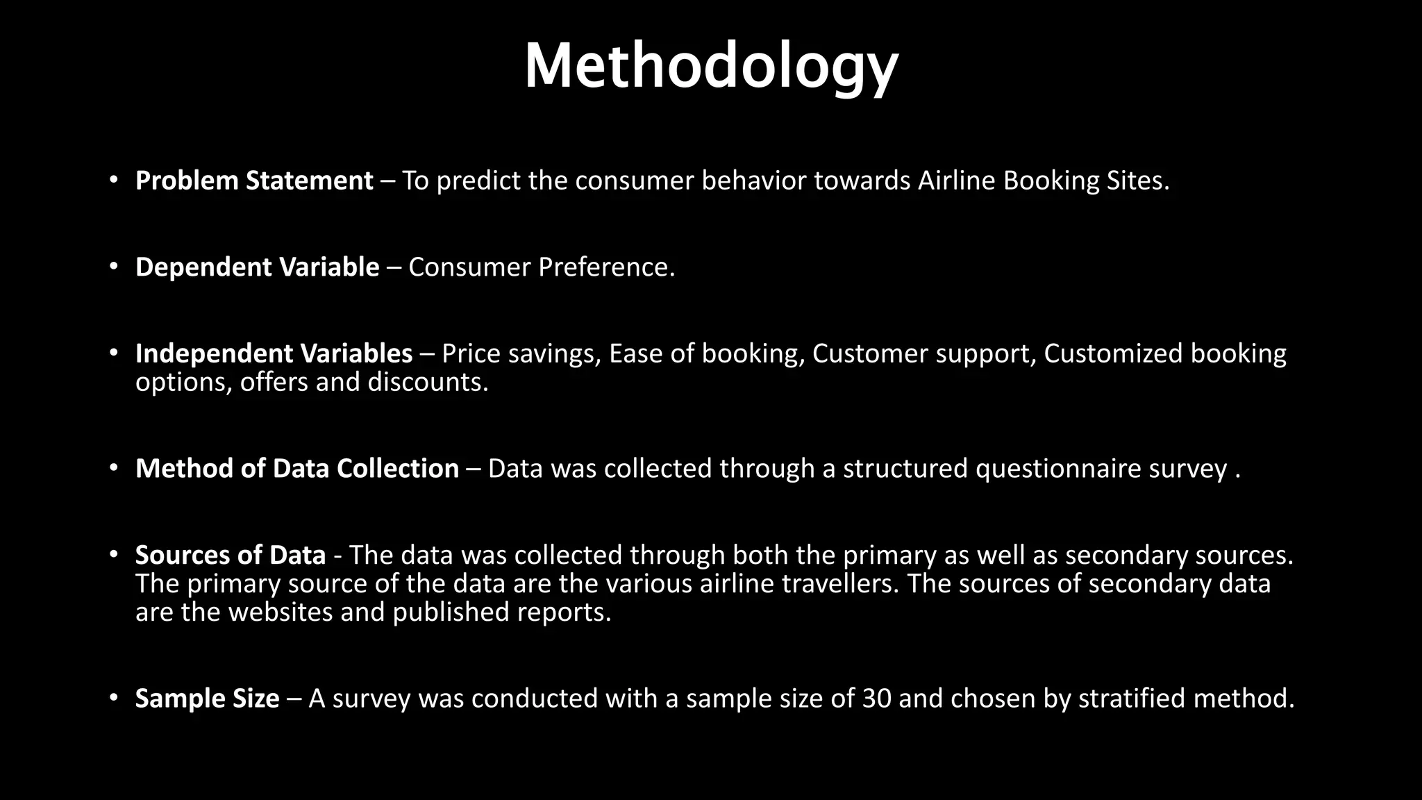 Consumer behaviour while selecting airline booking sites | PPTX