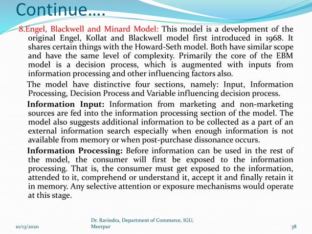 Consumer Behavoiur PPT- 1 | PPT