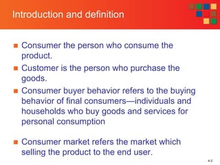 Consumer buyingbehaviorchapt1 | PPT