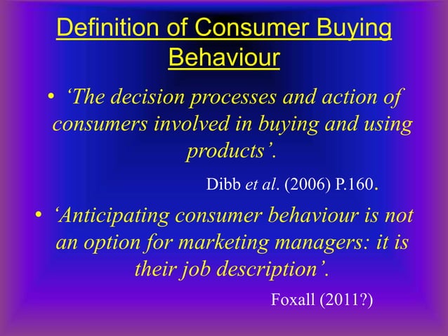 Consumer buying behaviour | PPT