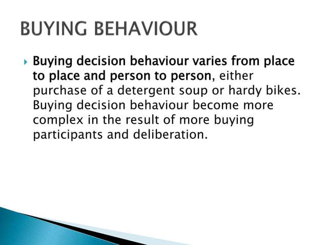 Consumer buying behaviour | PPT | Free Download