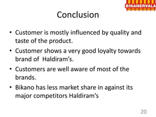 Consumer buying behaviour presentation on FMCG product at Bikanervala ...