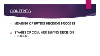 Consumer buying decision process | PPTX