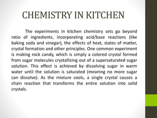 Chemistry in the Kitchen | PPTX