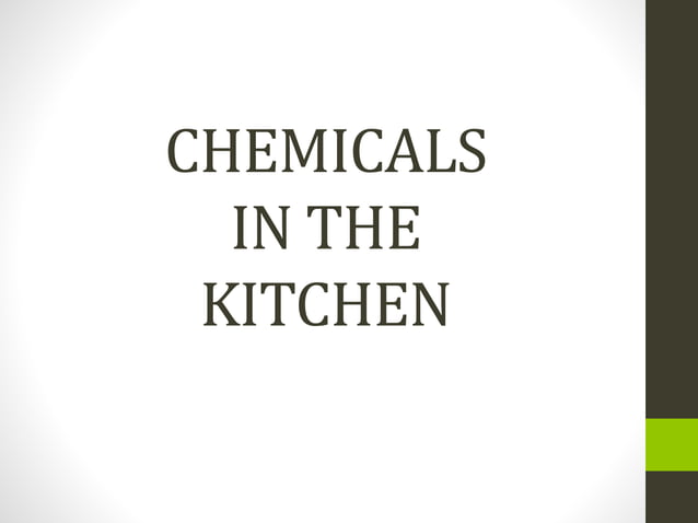Chemistry in the Kitchen | PPTX | Nutrition | Healthy Living