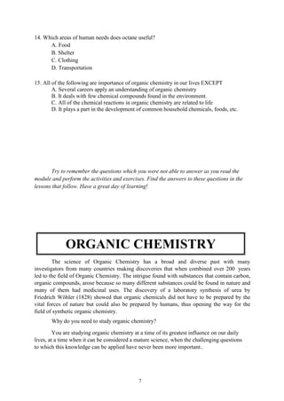 Consumer chemistry 9 q1 module 1 | PDF