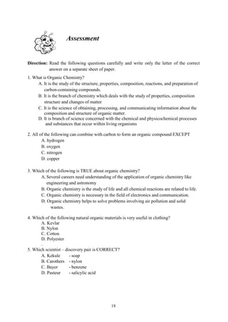 Consumer chemistry 9 q1 module 1 | PDF