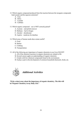 Consumer chemistry 9 q1 module 1 | PDF