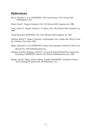 Consumer chemistry 9 q1 module 1 | PDF