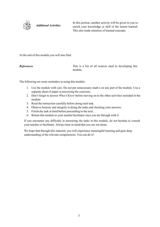 Consumer chemistry 9 q1 module 1 | PDF
