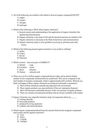 Consumer chemistry 9 q1 module 1 | PDF