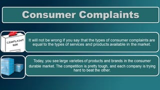Consumer complaints | PPT | Consumer Issues | Business