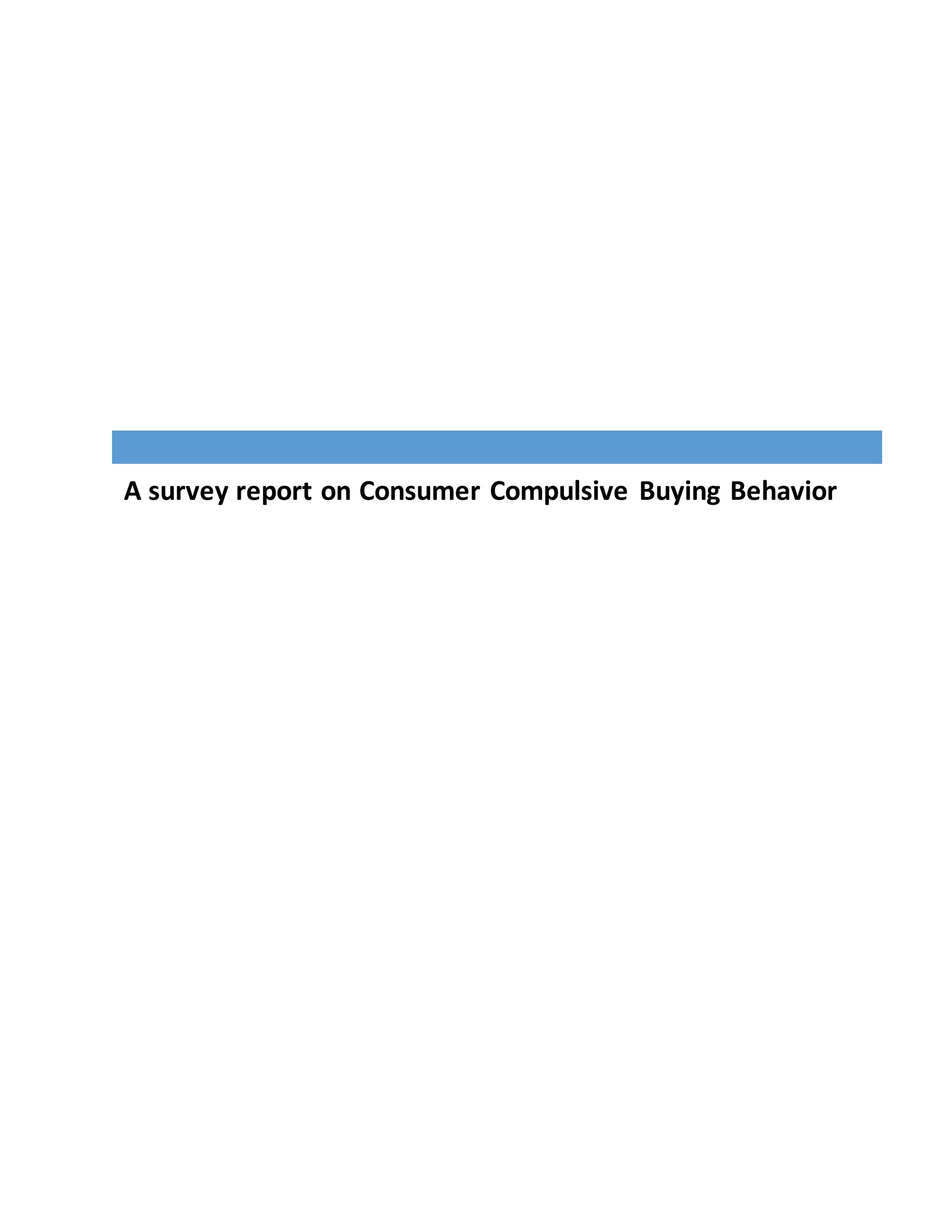 Consumer compulsive buying behavior (Consumer Behavior) | PDF