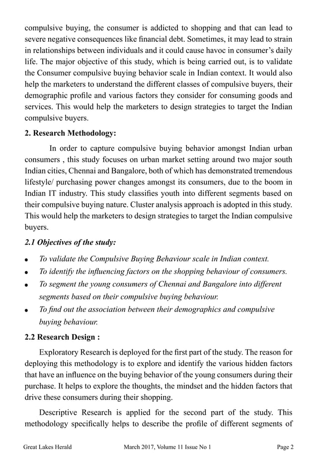 Consumer compulsive buying behavior | PDF