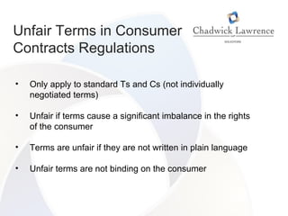 Consumer contracts slideshare | PPT