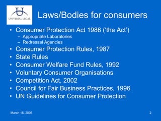 Consumer Courts | PPT