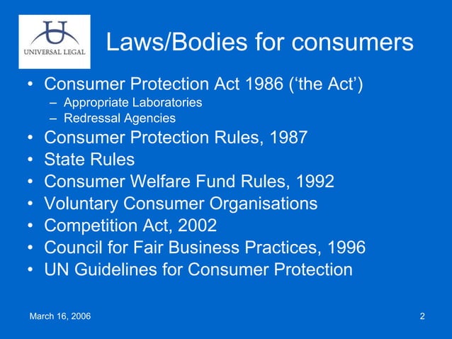Consumer Courts | PPT