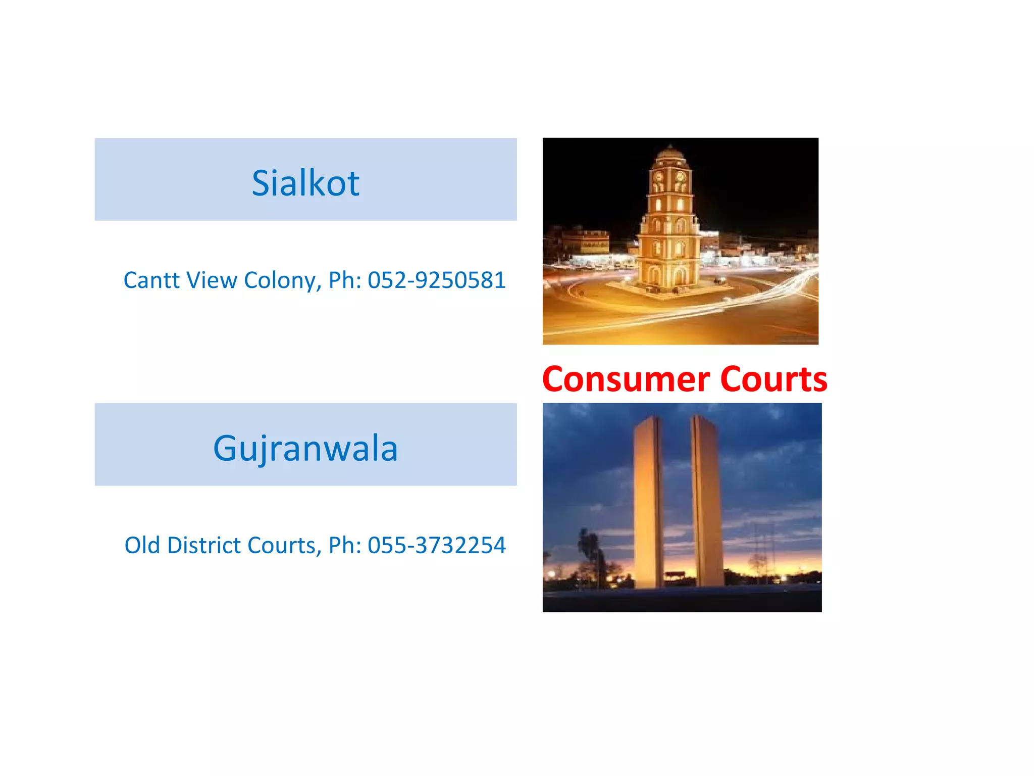 Consumer Courts in Punjab | PPT