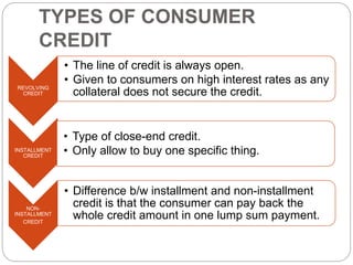 Consumer credit | PPTX