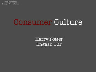 Consumer culture presentation | PDF