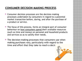 Consumer decesion making process. pptx | PPT