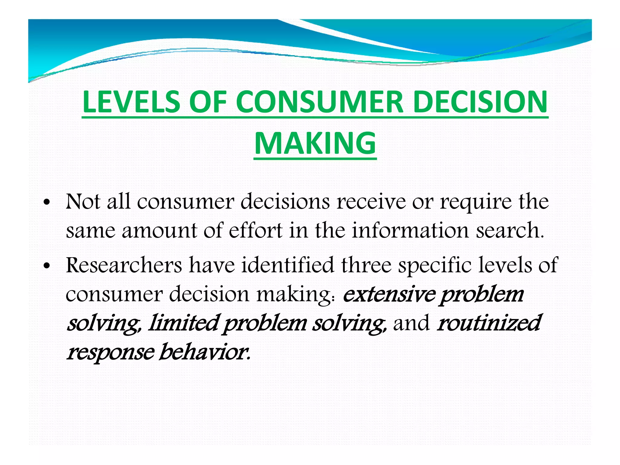 Consumer Decision Making Process | PPTX
