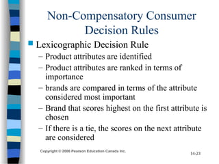Consumer Decision Making ppt by Schifman | PPT