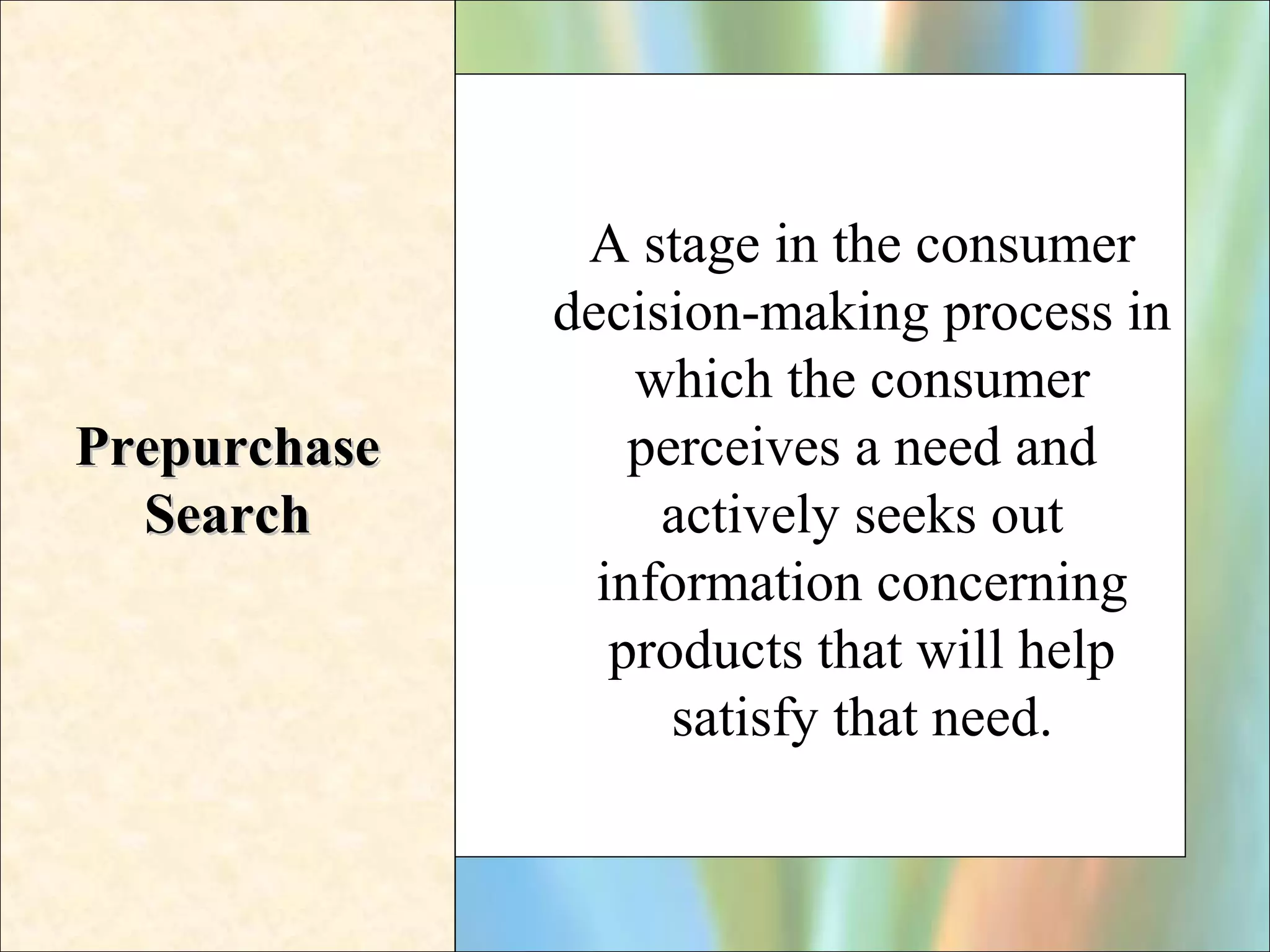 Consumer decision making process. | PPT