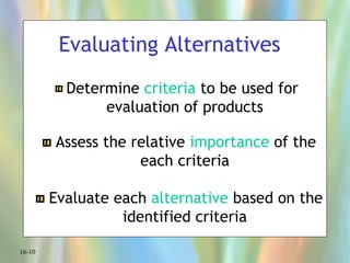 Consumer decision making process. | PPT