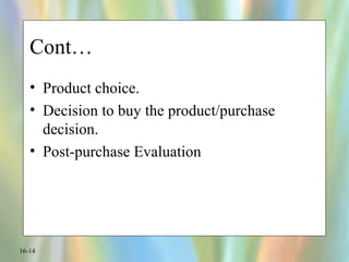 Consumer decision making process. | PPT