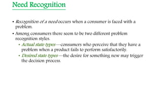 Consumer decision making process | PPTX