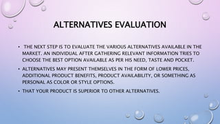 Consumer decision making process | PPTX